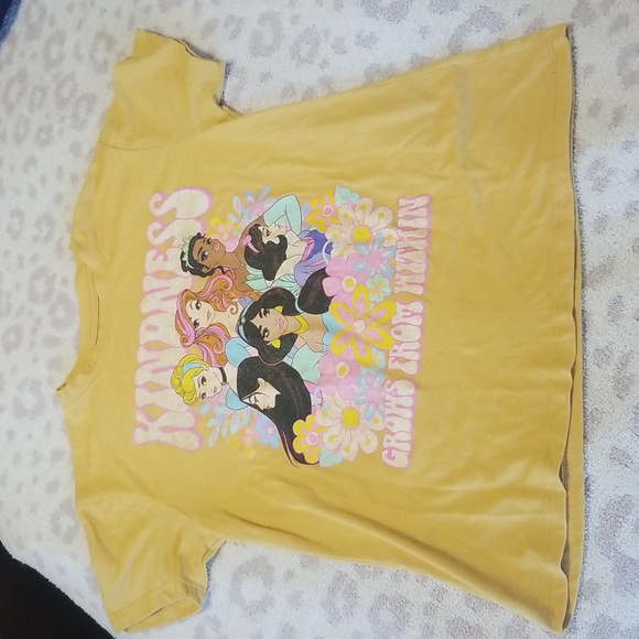 Disney | Tops | Mustard Yellow Retro Disney Princesses Tshirt | Poshmark